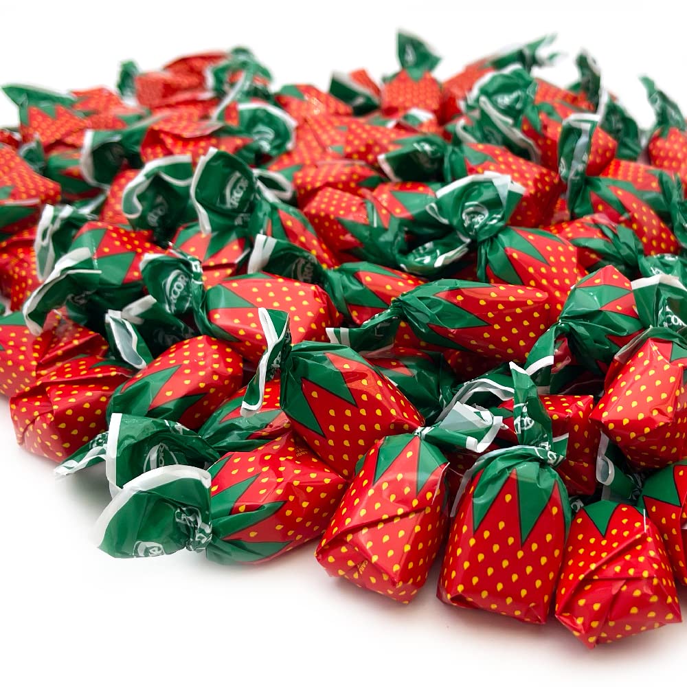 Arcor Strawberry Bon Bons – Caramelos duros rellenos a granel bolsa de ...