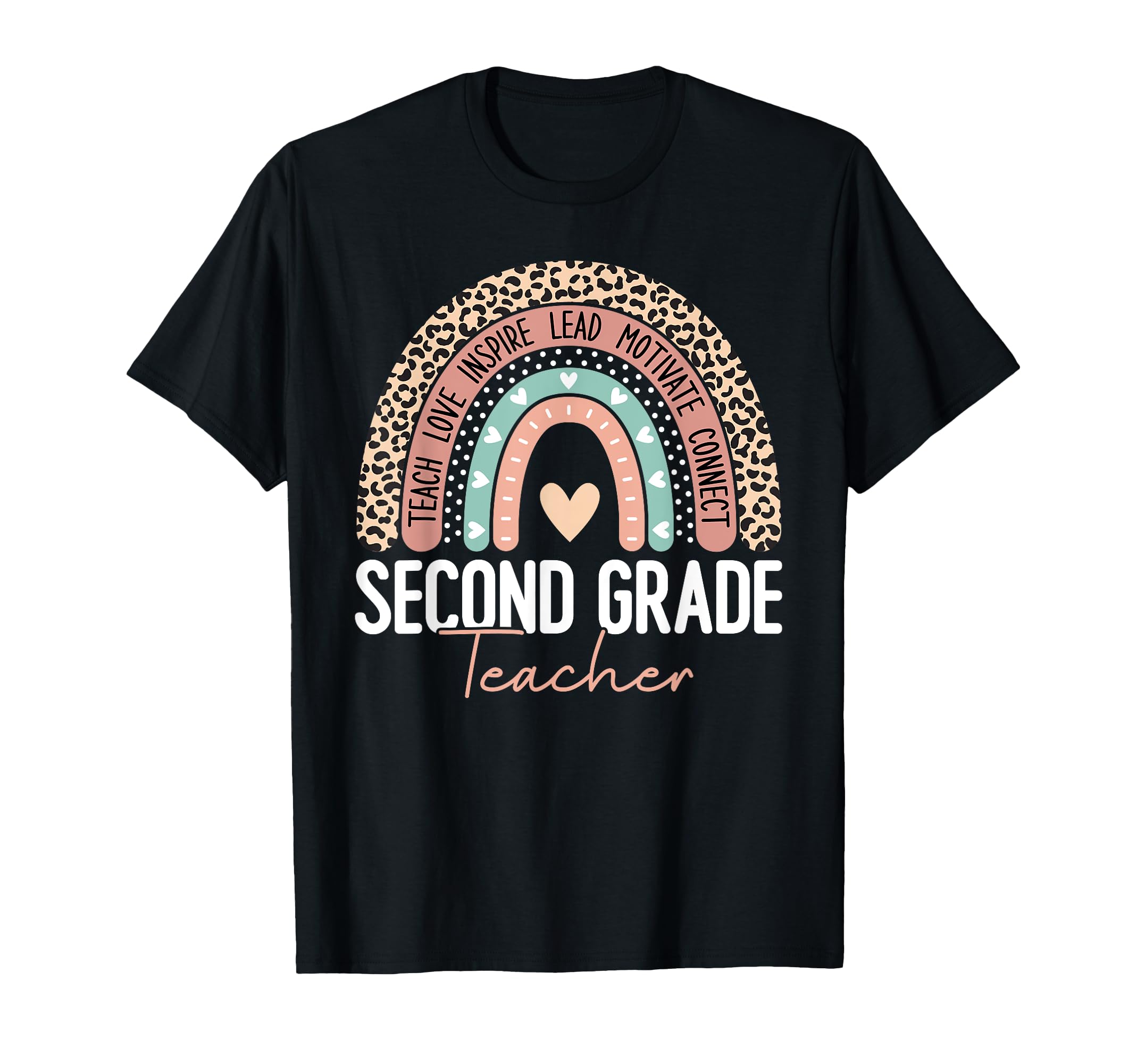 Amazon.com: Second Grade Teacher Rainbow Team 2nd Grade Squad Women T ...