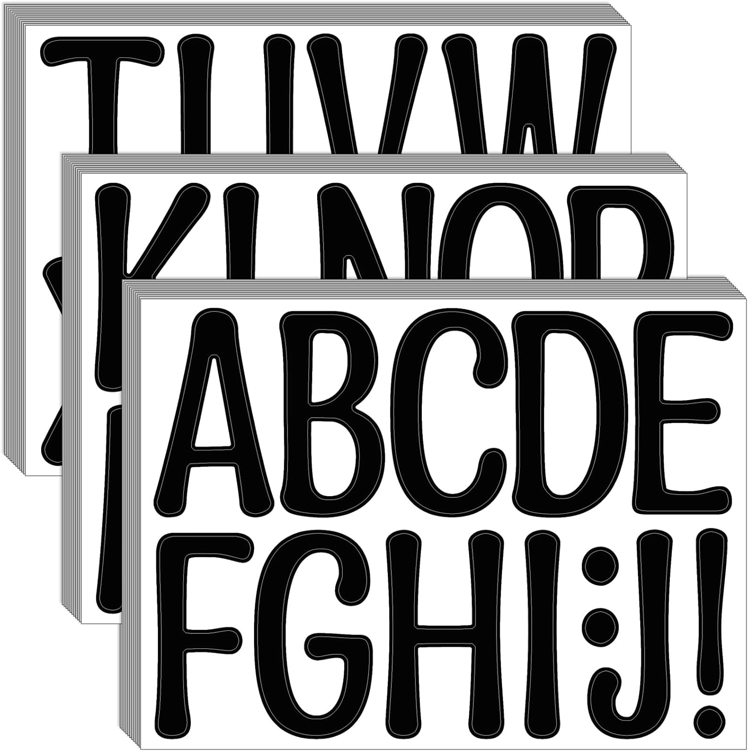 Amazon.com: Bemeol 36 Sheets Letter Stickers 4 Inch Large Alphabet ...