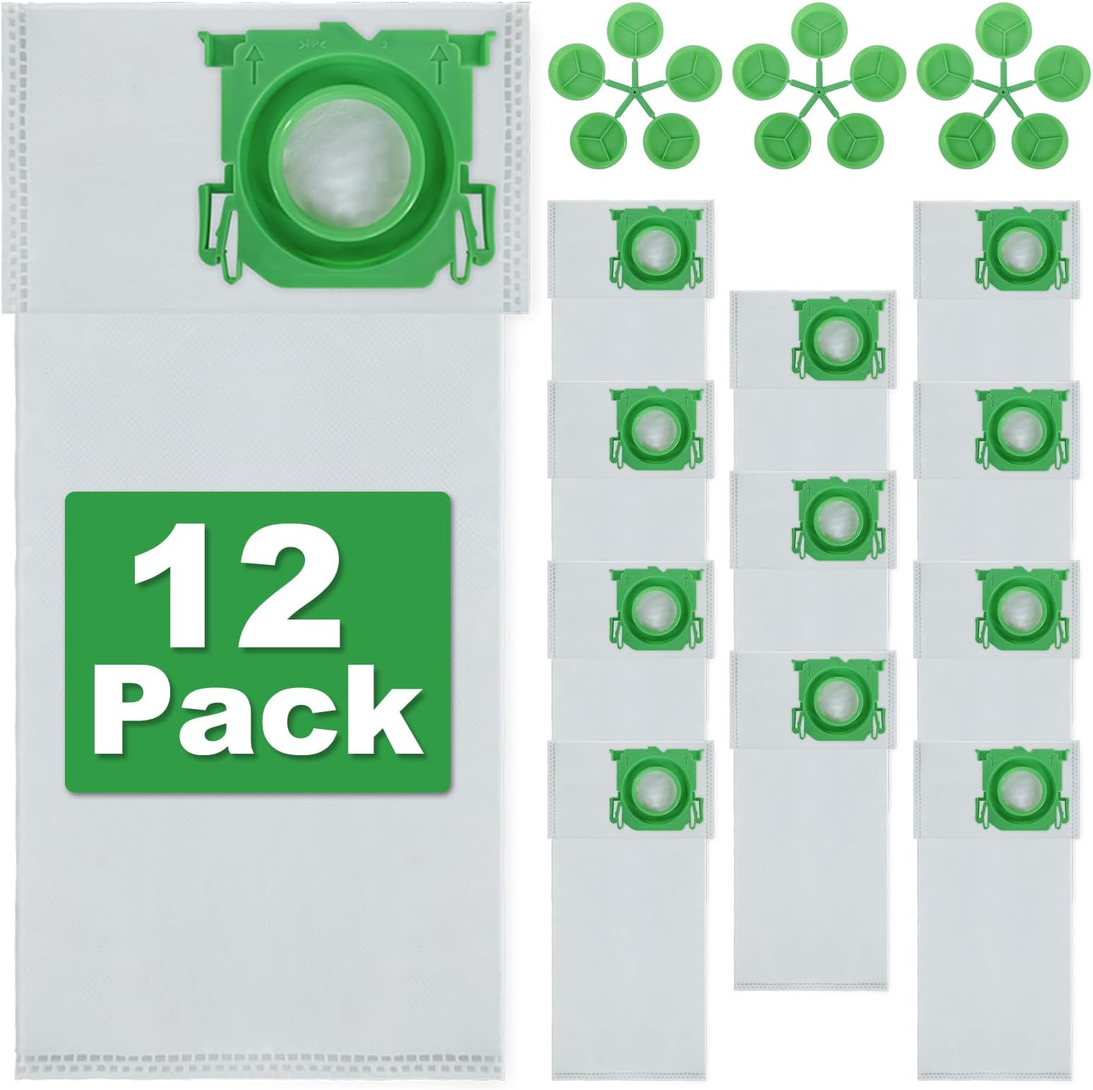 Amazon.com: 12 Pack Vacuum Cleaner Bags Compatible with Sebo Airbelt K ...