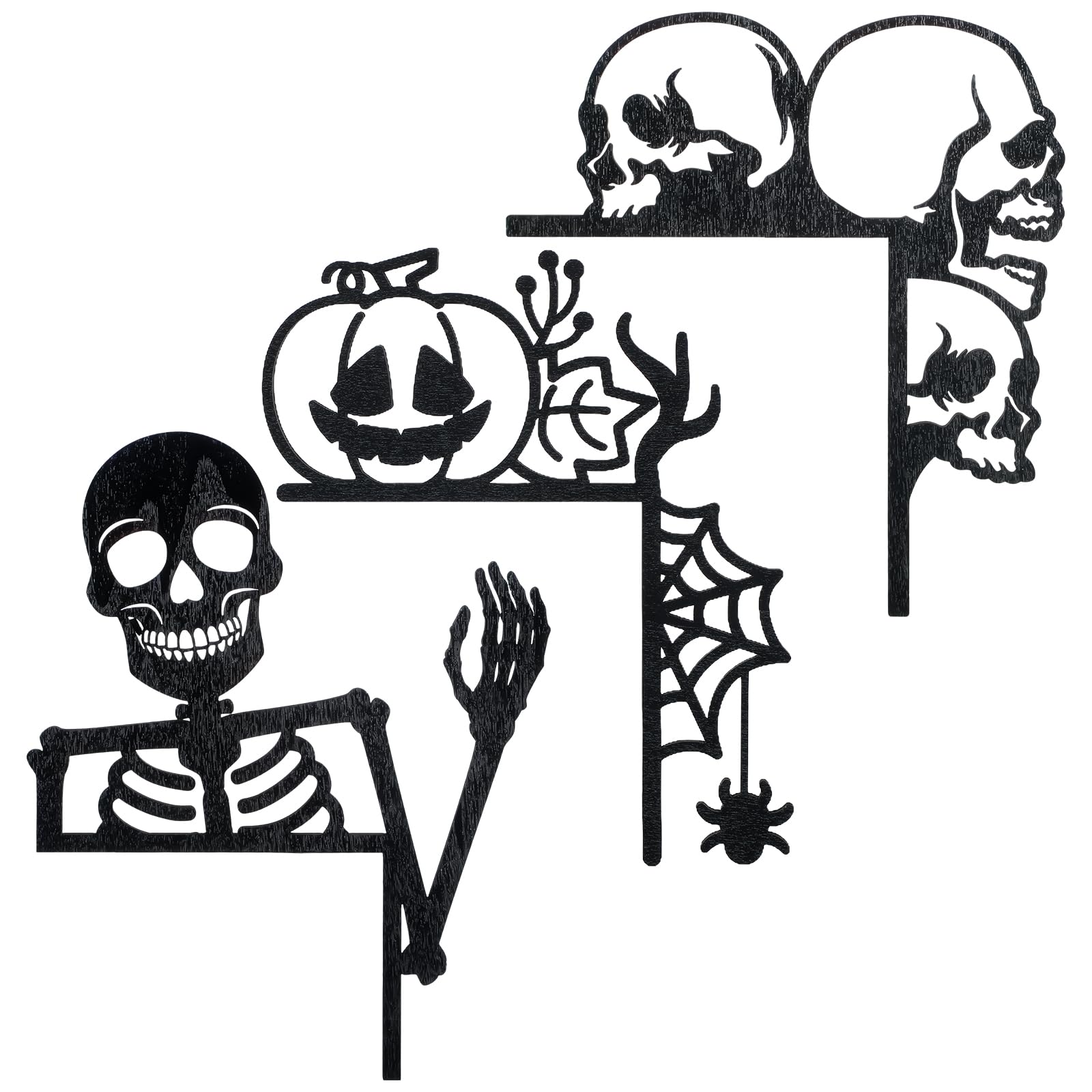 Amazon.com: Sintuff 3 Pack Halloween Door Corner Decor Halloween Door ...