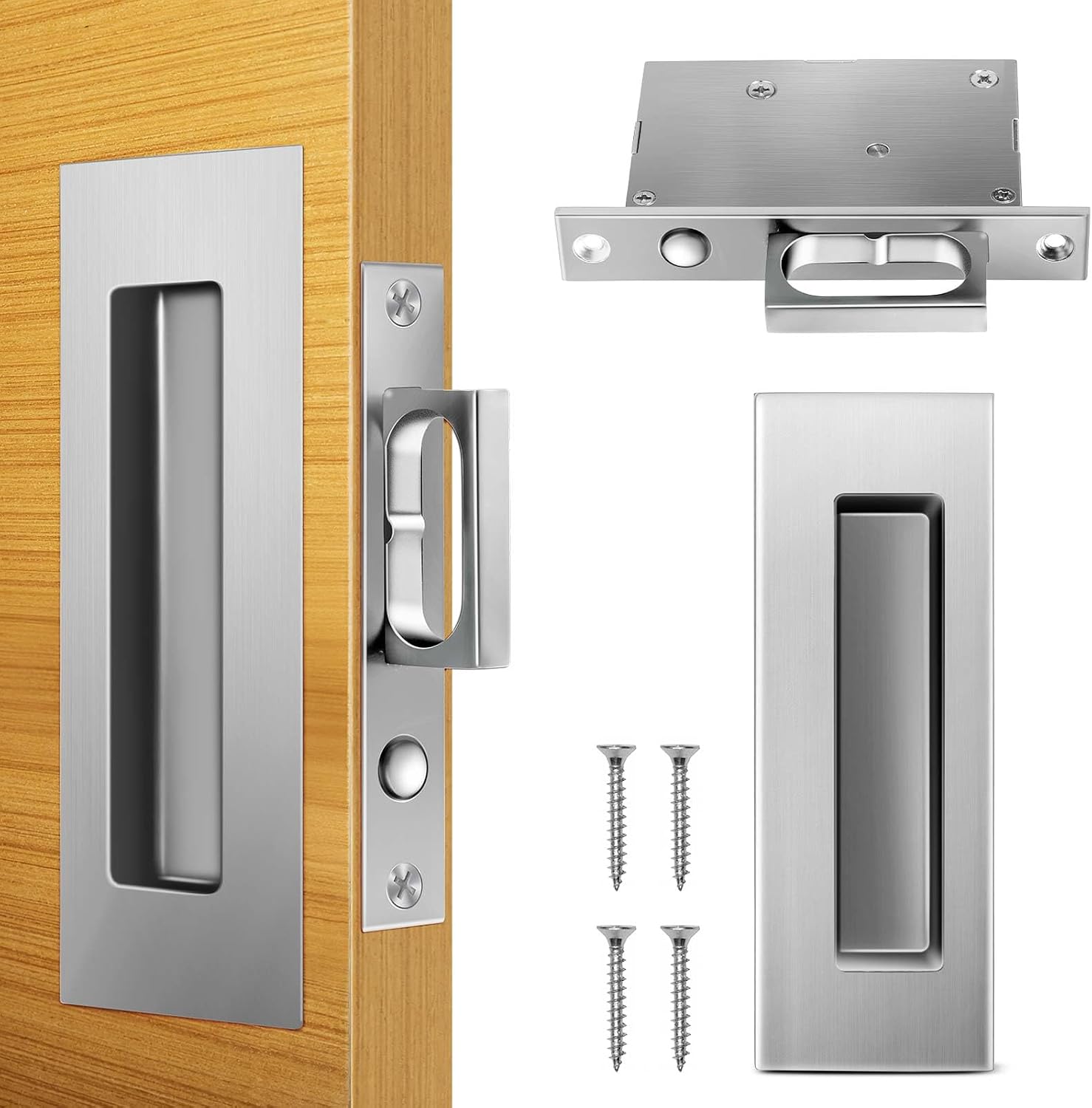Lipshome Pocket Door Edge Pull - Hidden Handle, Pocket Door Hardware ...
