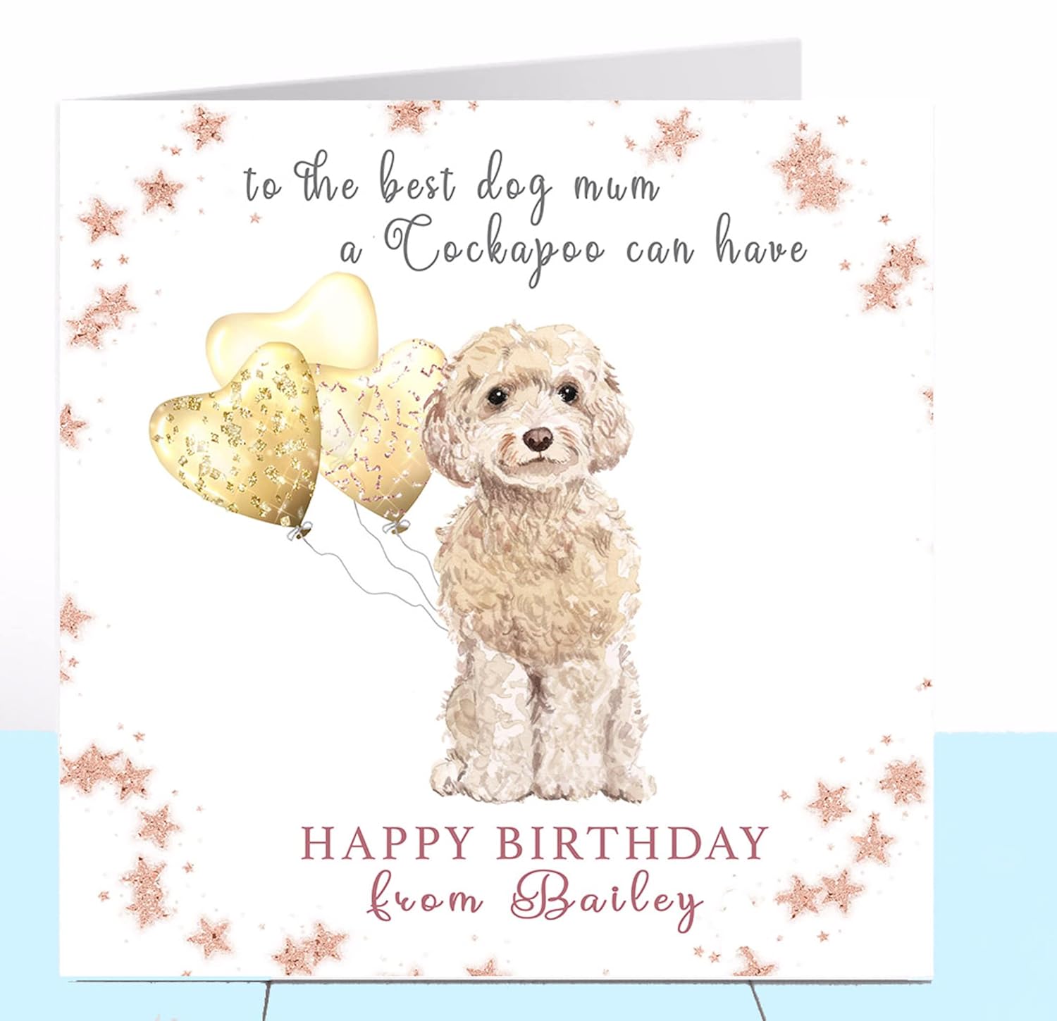 Cockapoo Dog Mummy Birthday Card, Cockapoo, Dog Birthday Card ...