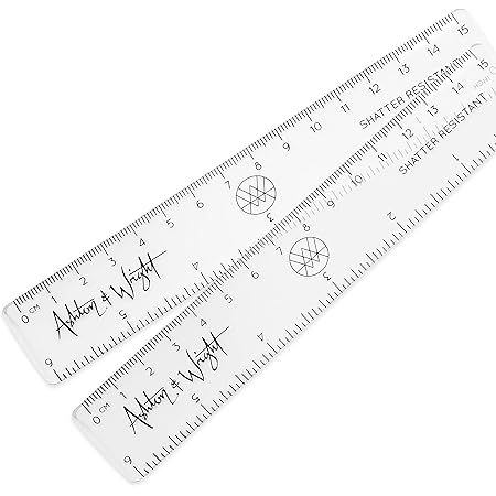Westcott 6-Inch 150 mm Plastic Ruler - Clear : Amazon.co.uk: Stationery ...