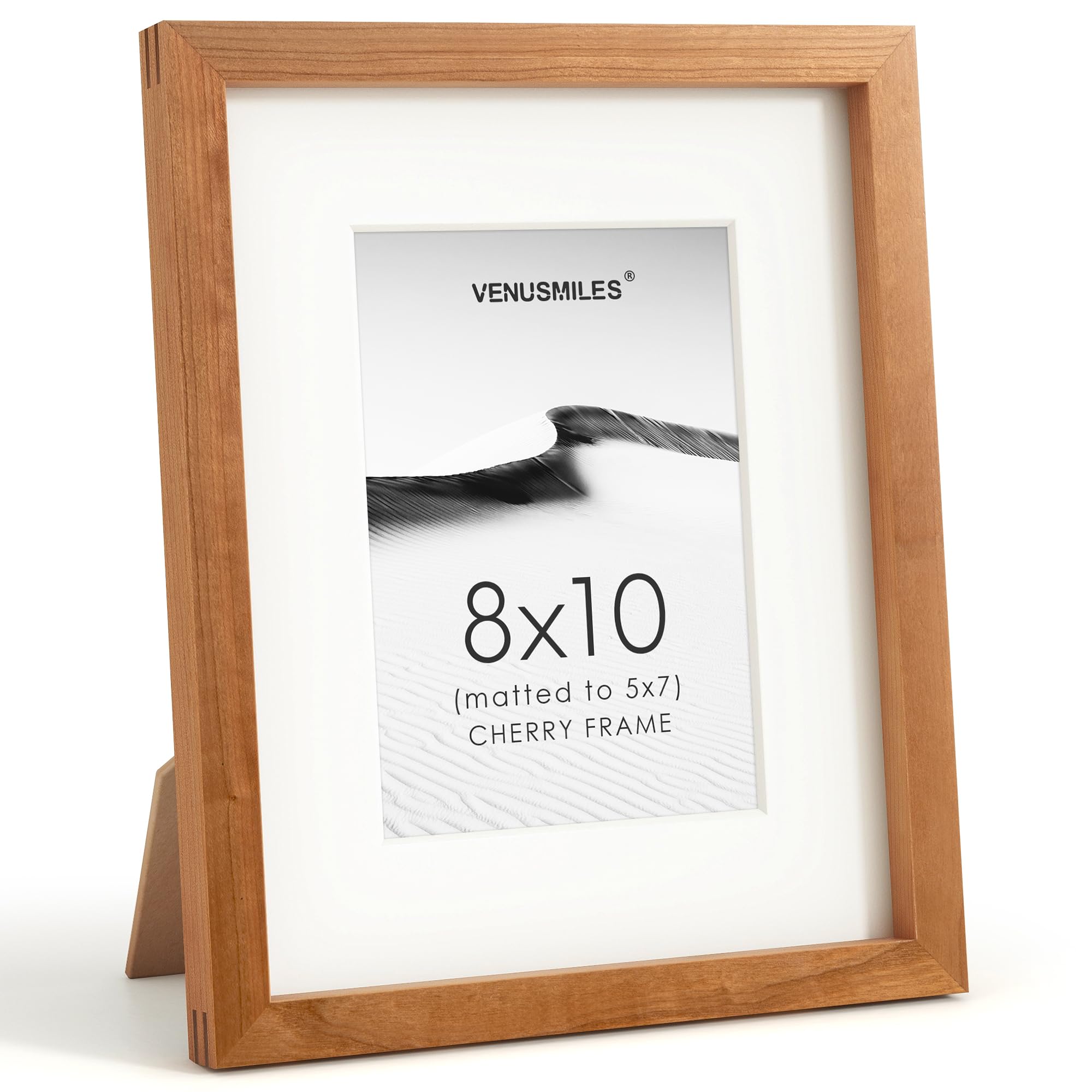 Amazon.com - 8x10 Picture Frame, USA-Sourced Natural Cherry Wood Photo ...