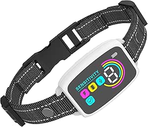 Dog Bark Collar, Next-Gen Physical Vibration Sensor Bark Collar, Anti ...