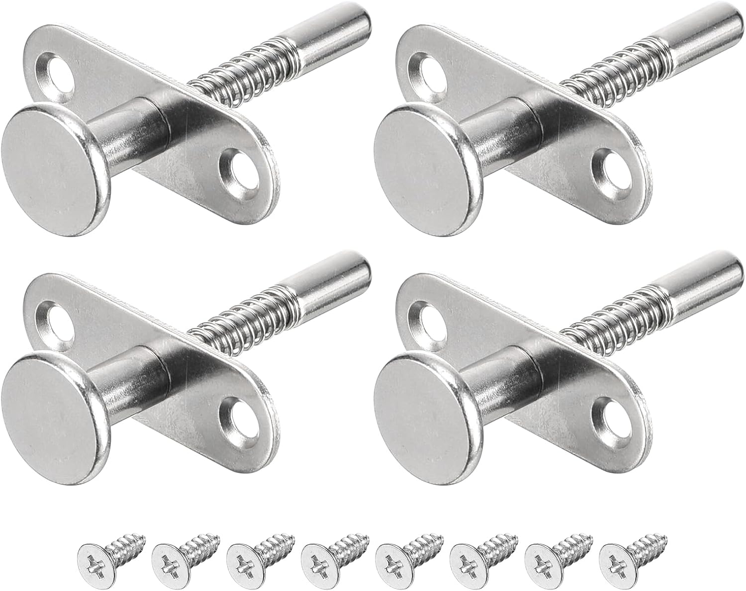 uxcell Plunger Latches, 6.5x55mm/0.26x2.17inch Steel Spring-Loaded Bolt ...