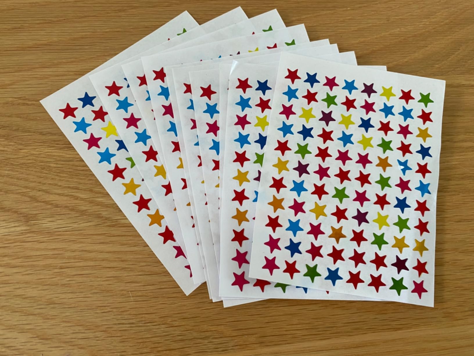 50 Sheet 4400 Pcs Star Stickers, 10mm10 Colours Foil Gold Stars Sticker ...