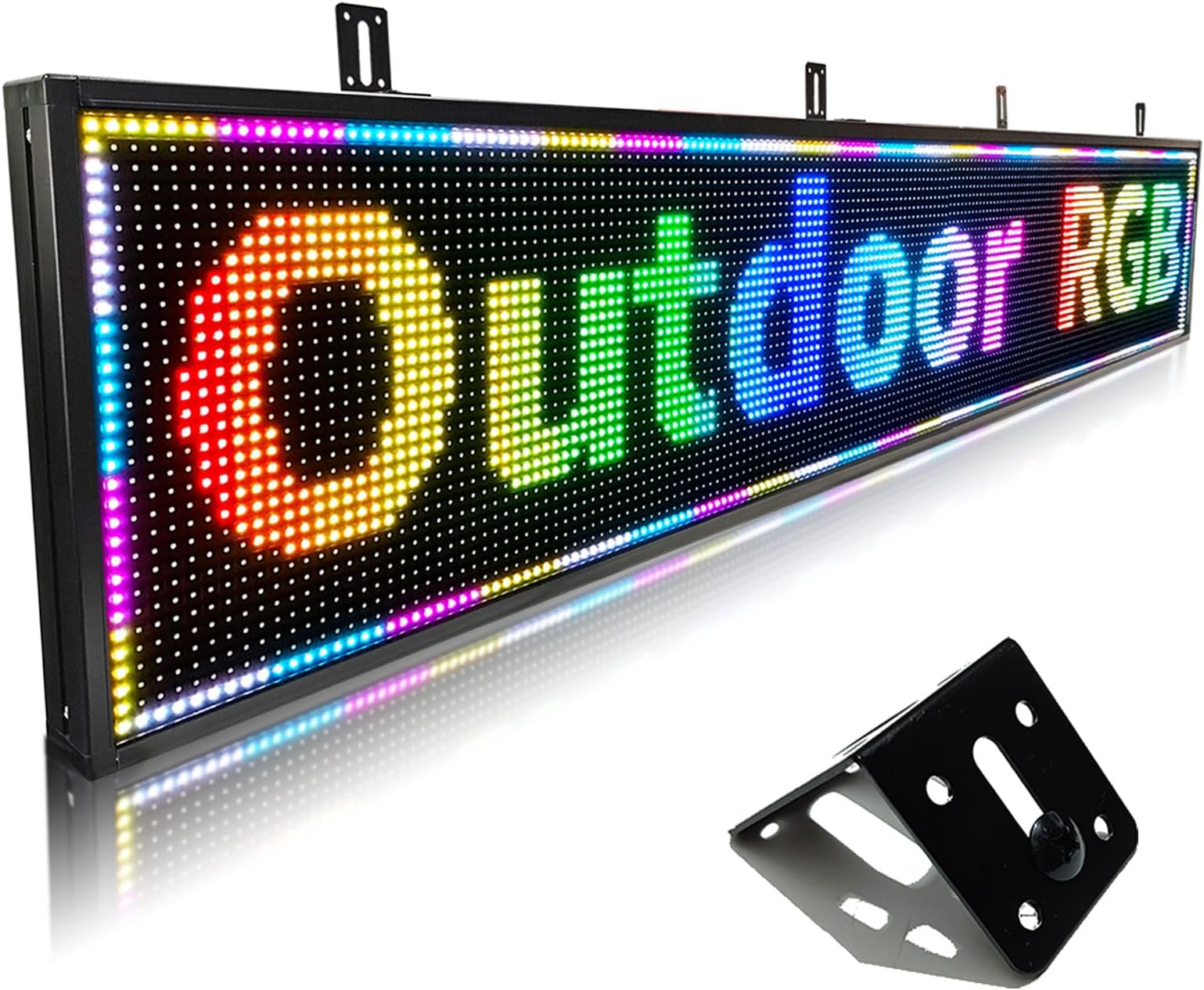 Amazon.com : Leadleds WiFi LED Sign 20"x4", P5 SMD Red Color Scrolling ...