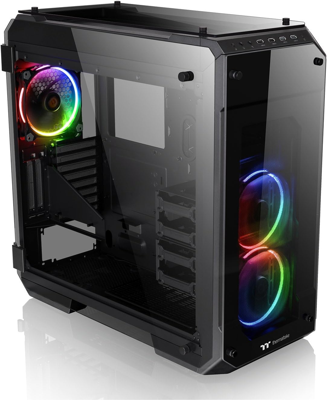 Amazon.in: Buy Thermaltake 71 RGB 4 Sided Tempered Glass GPU Modular E ...