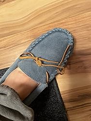 Amazon.com | Alpine Swiss Sabine Womens Genuine Suede Shearling Slip On ...
