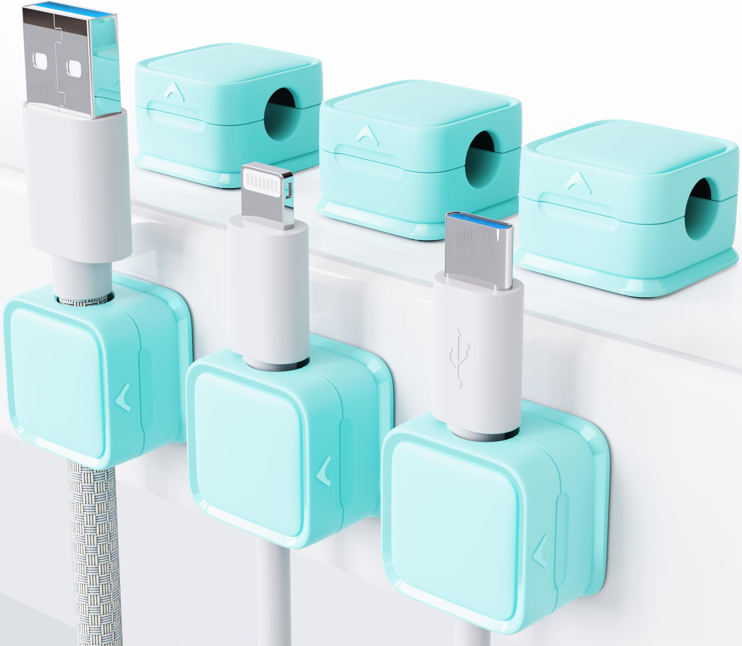 Amazon.com: Magnetic Cord Holder-Magnetic Charger Holder with 4 ...