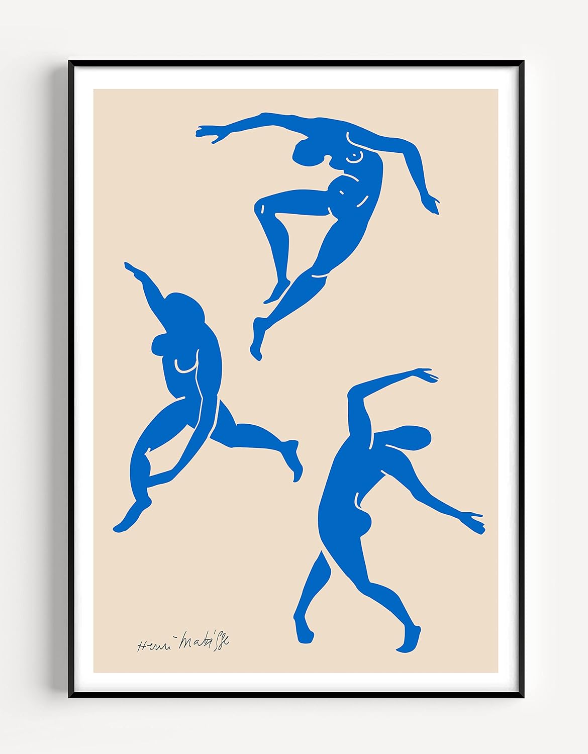 Impresión artística para pared, póster de bailarines de Matisse azul ...