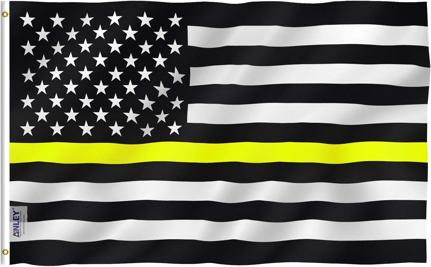 Amazon.com : Anley Fly Breeze 3x5 Foot Thin Yellow Line US National ...