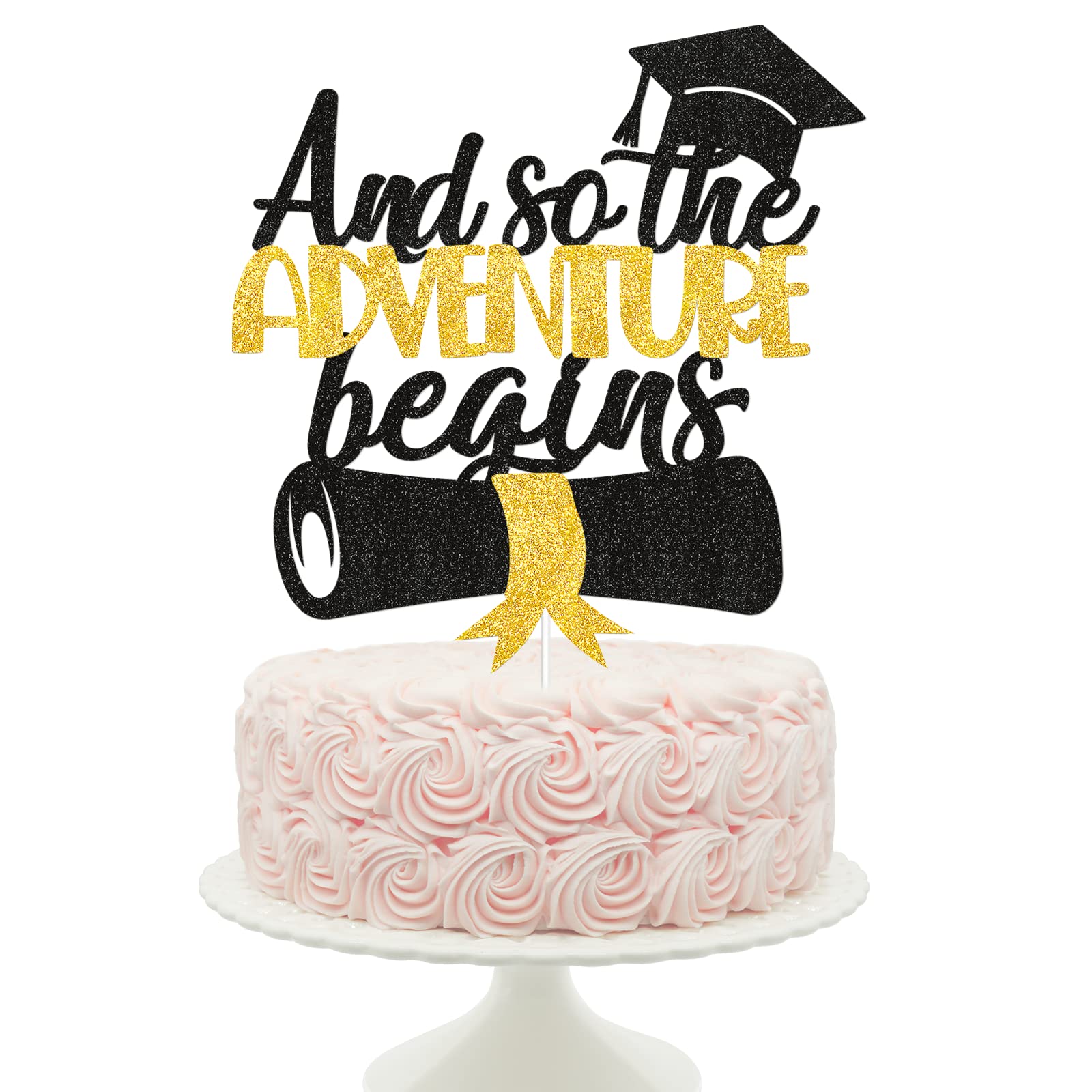 Graduation 2022 Cake Topper And So The Adventure Begins Cake ...