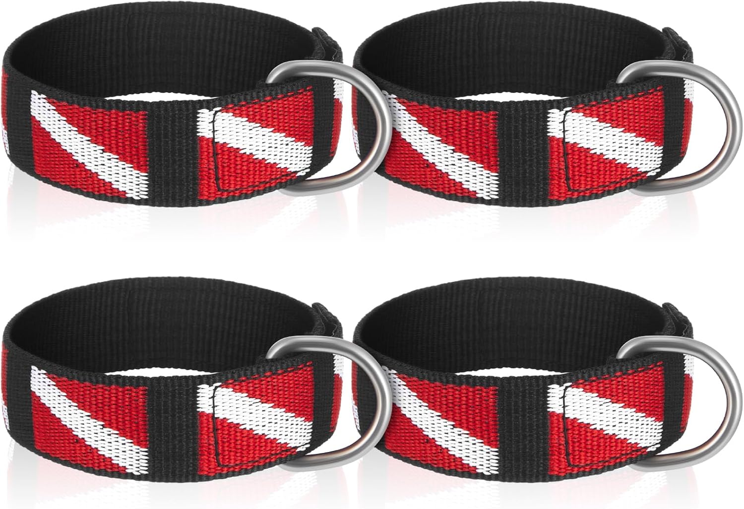Amazon.com: Eccliy 4 Pcs Scuba Diving Wrist Straps Adjustable Wristband ...