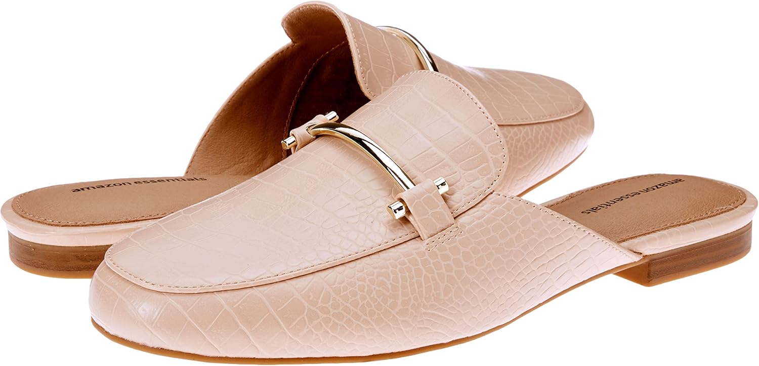Amazon.com: Amazon Essentials Women's Buckle Mule : Clothing, Shoes ...