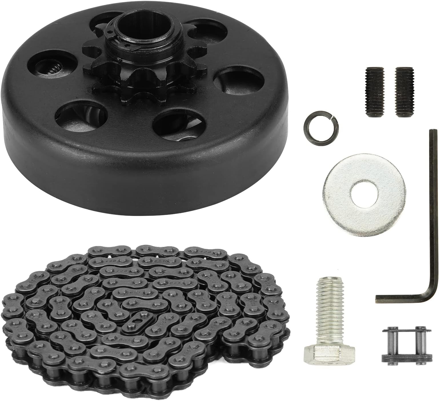 Amazon.com: 3/4" Bore 12 Tooth 12T Clutch & #35 Chain for Predator ...