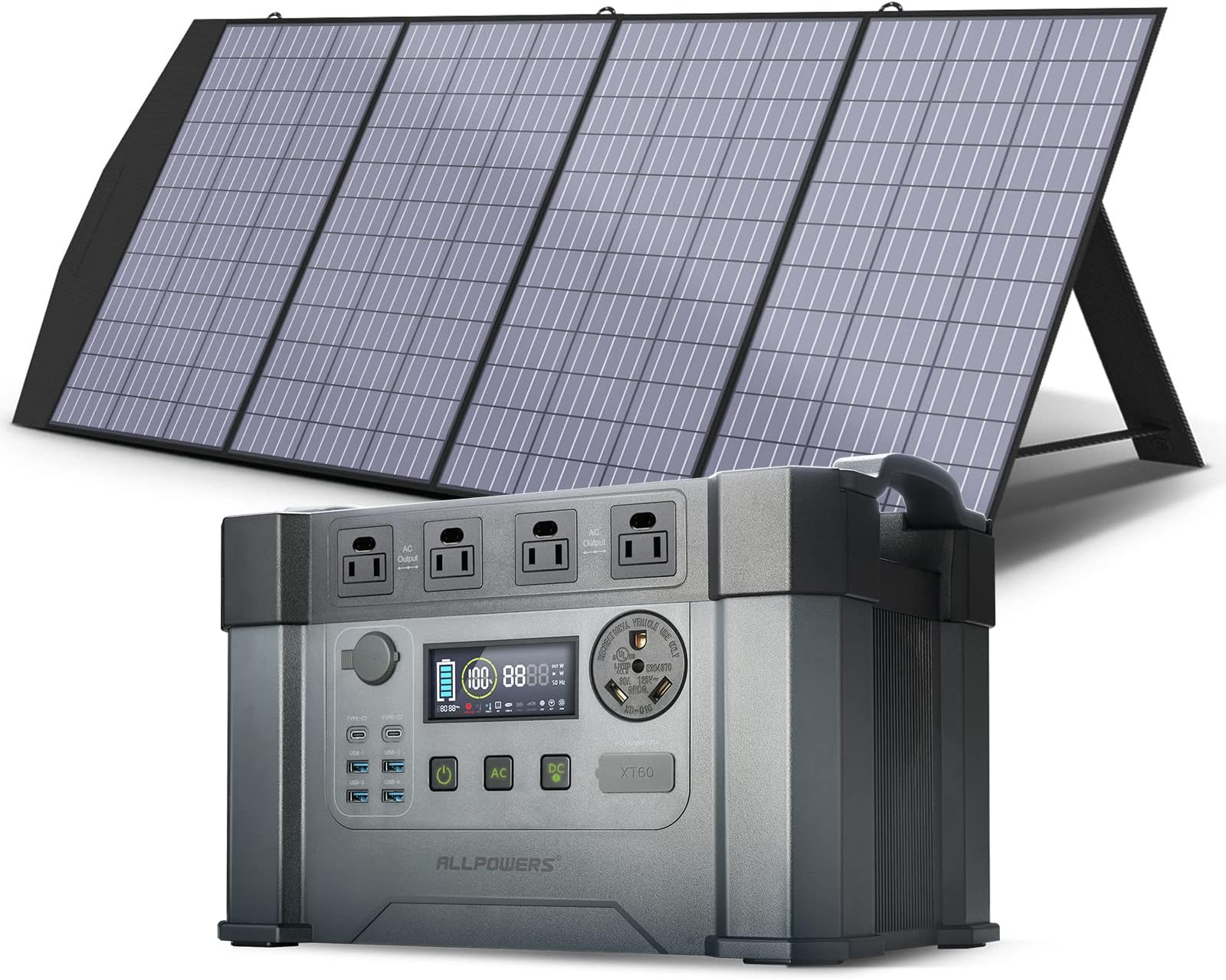 Amazon.com: ALLPOWERS S2000 Pro Solar Generator with Panels Included ...
