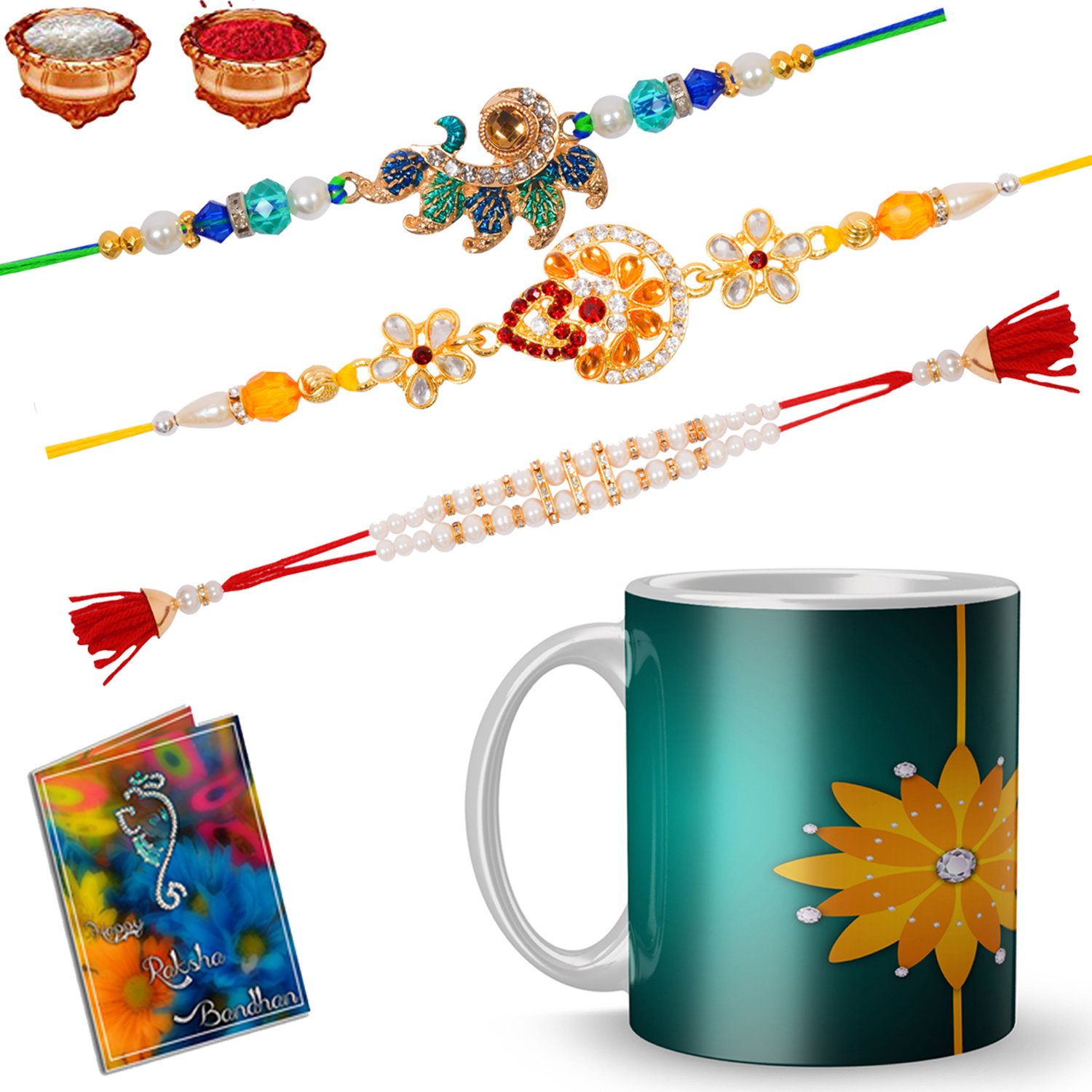 Buy Rakhi Gift for Brother & Sister Designer Rakhi Rakshabandhan ...