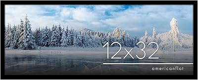 Amazon.com - POUKROO 12x36 Poster Frame,36x12 Natural Soild Wood ...
