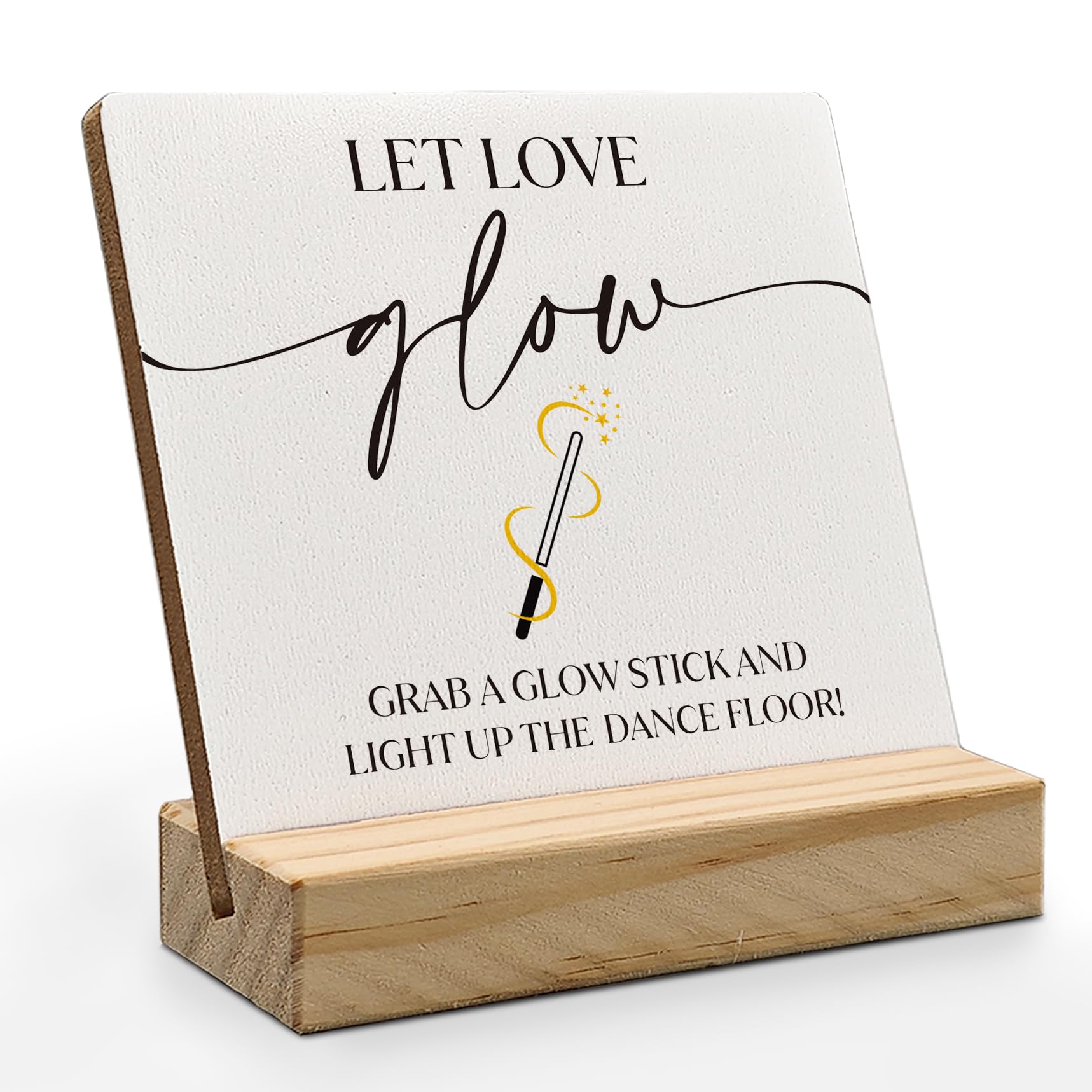 Amazon.com: ANIANG Glow Sticks Wedding Sign, Light Up Dance Floor Desk ...