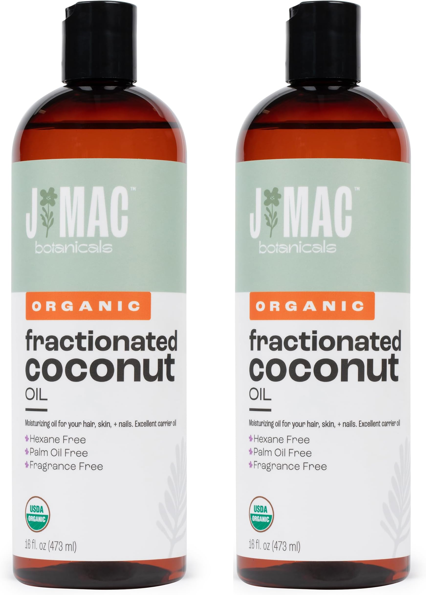 Amazon.com: J Mac Botanicals, Organic Fractionated Coconut Oil (32 oz ...