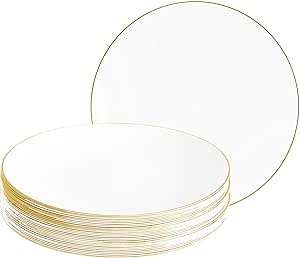 Amazon.com: LUXE PARTY NYC Plastic 30 Pack Dinnerware Plates ...