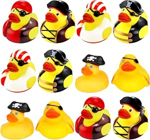 Amazon.com: 12PCS Pirate Rubber Ducks with 6 Styles,Jeep Ducks for ...