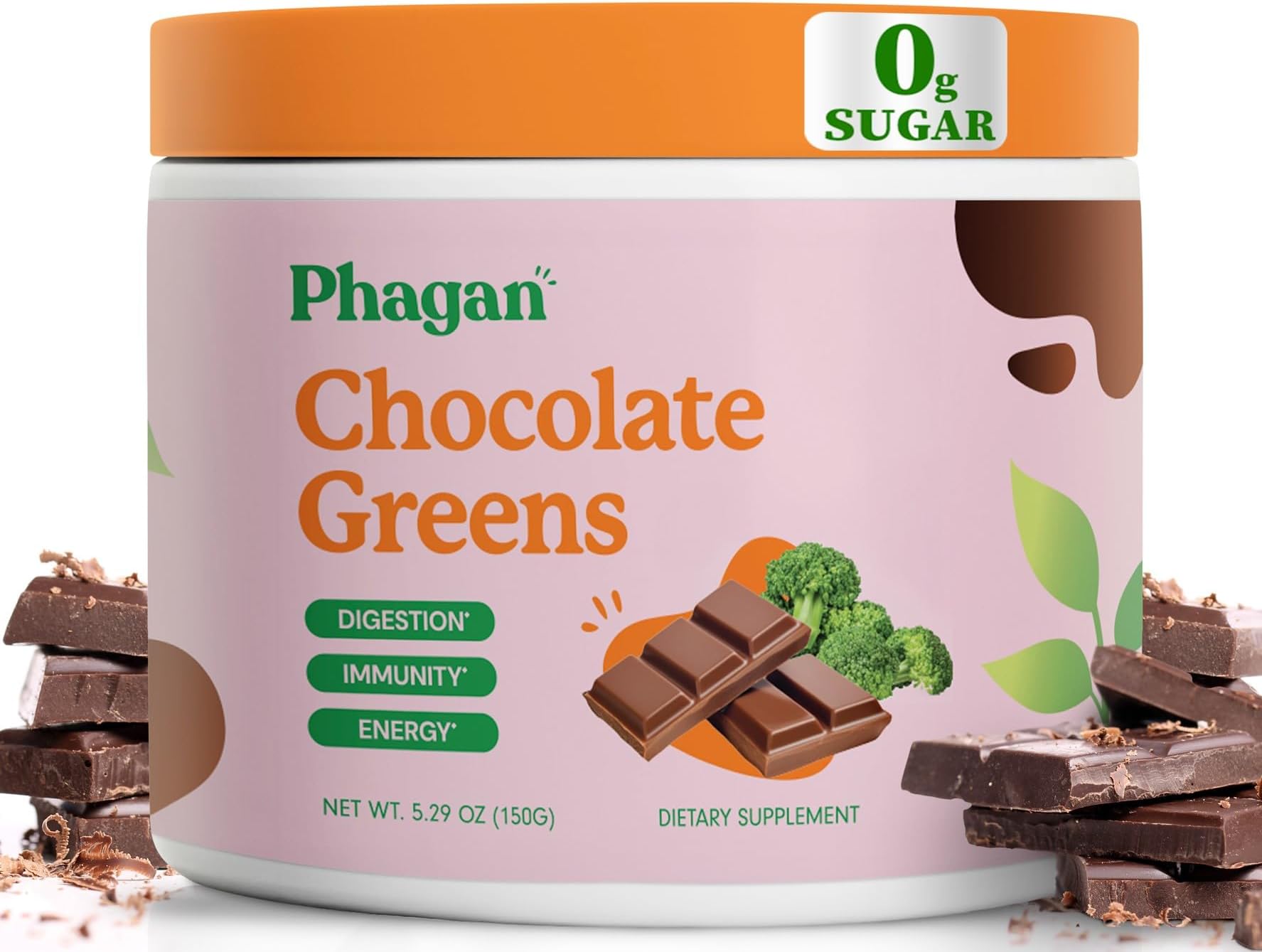 Amazon.com: Phagan Greens Superfood Powder Kids Drinks - Yummy ...