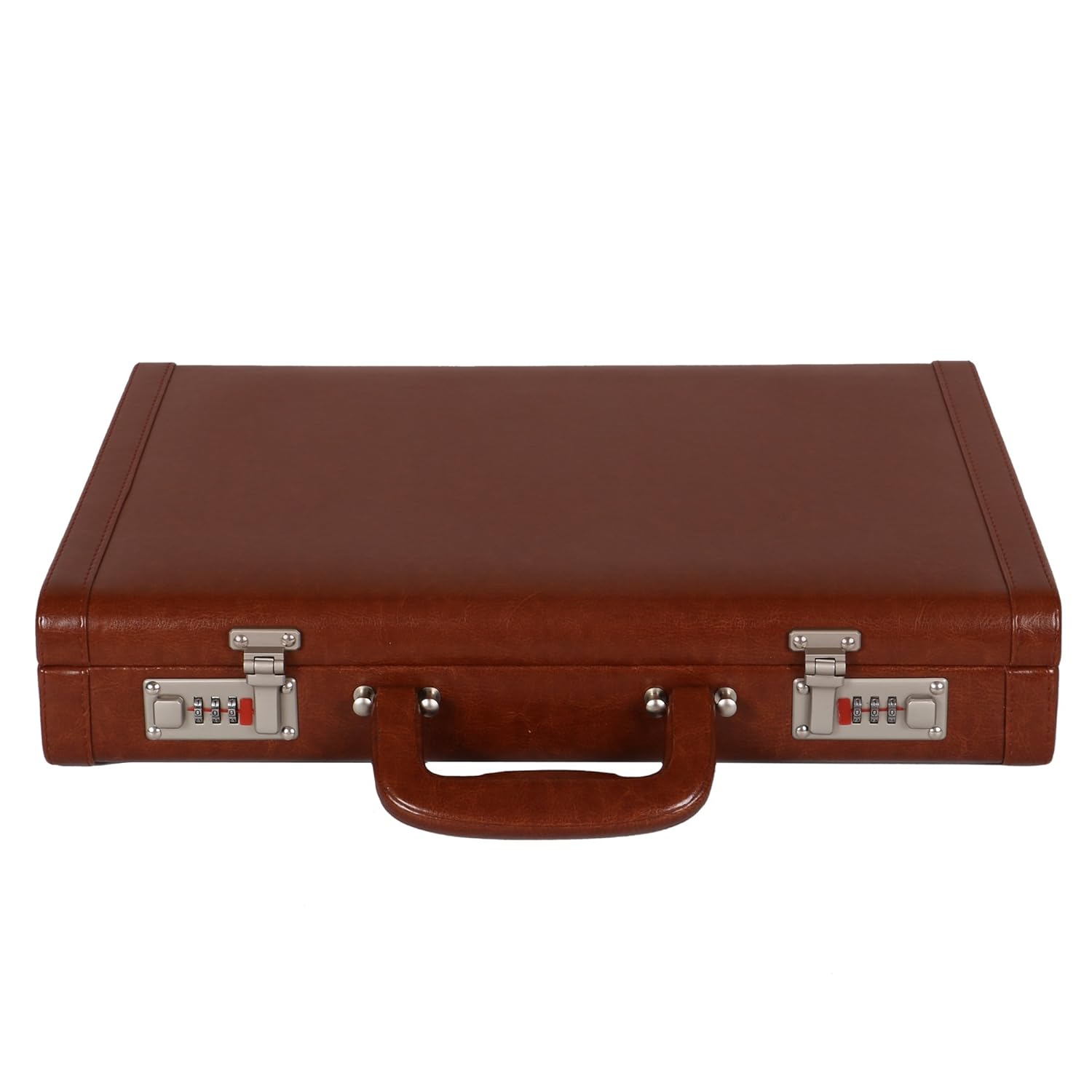 C COMFORT Faux Leather Briefcase Laptop Compartment Expandable Features ...