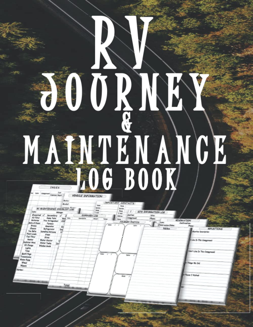 Buy RV Journey and Maintenance Log Book: Recreational Vehicle Services ...