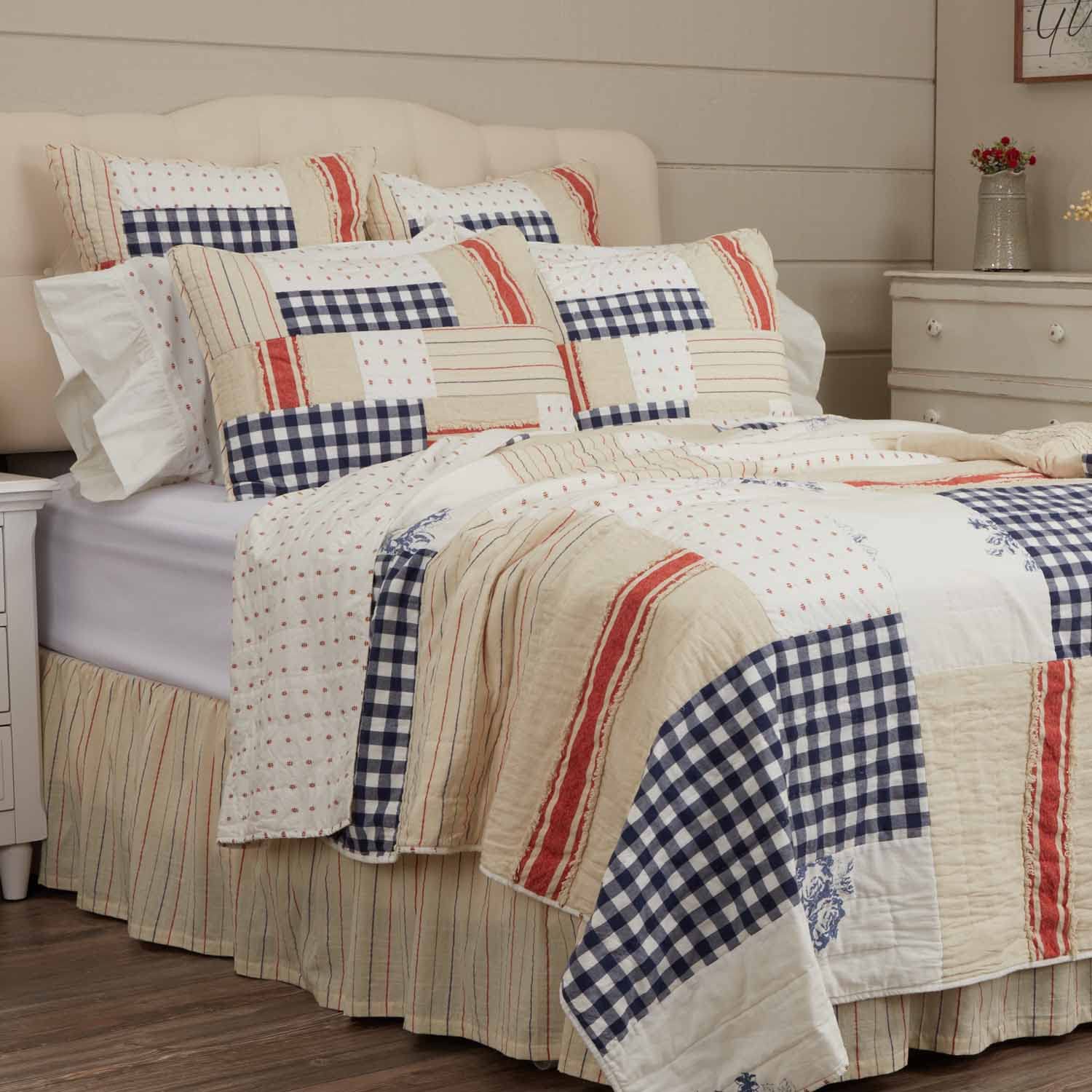 Amazon.com: Piper Classics Betsy Quilt, 105" L x 120" W, Patchwork of ...