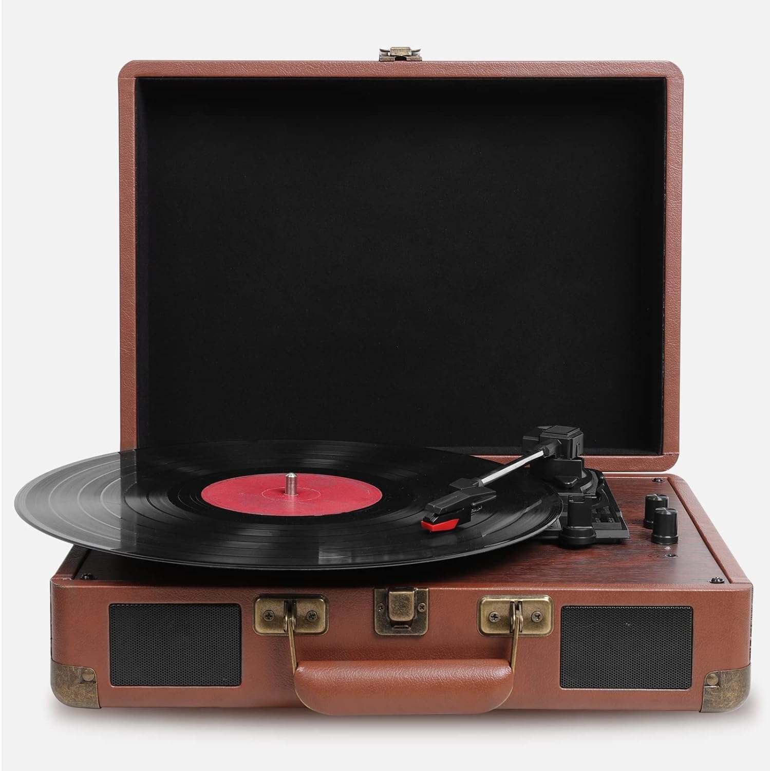 Viflykoo Record Player, Portable Bluetooth Turntable with Built-in ...