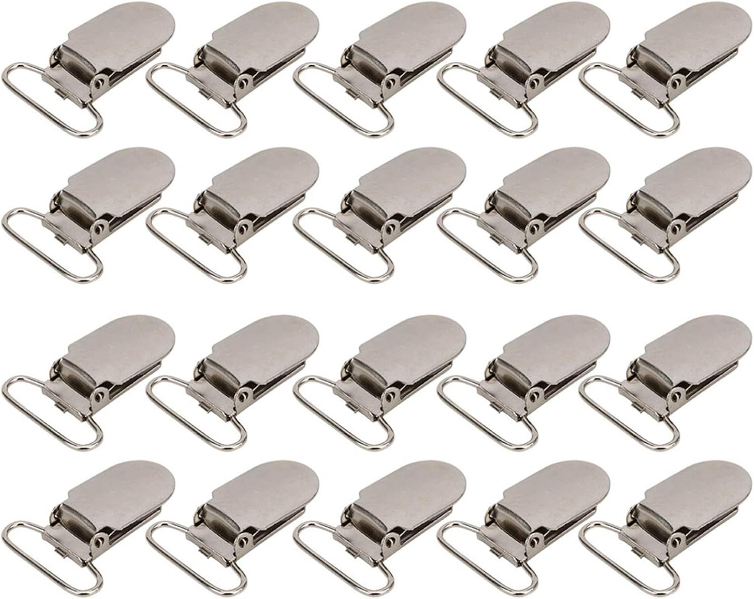 Walfront 20PCS Clips de Chupete de Metal Clips de Suspensión para Ropa ...