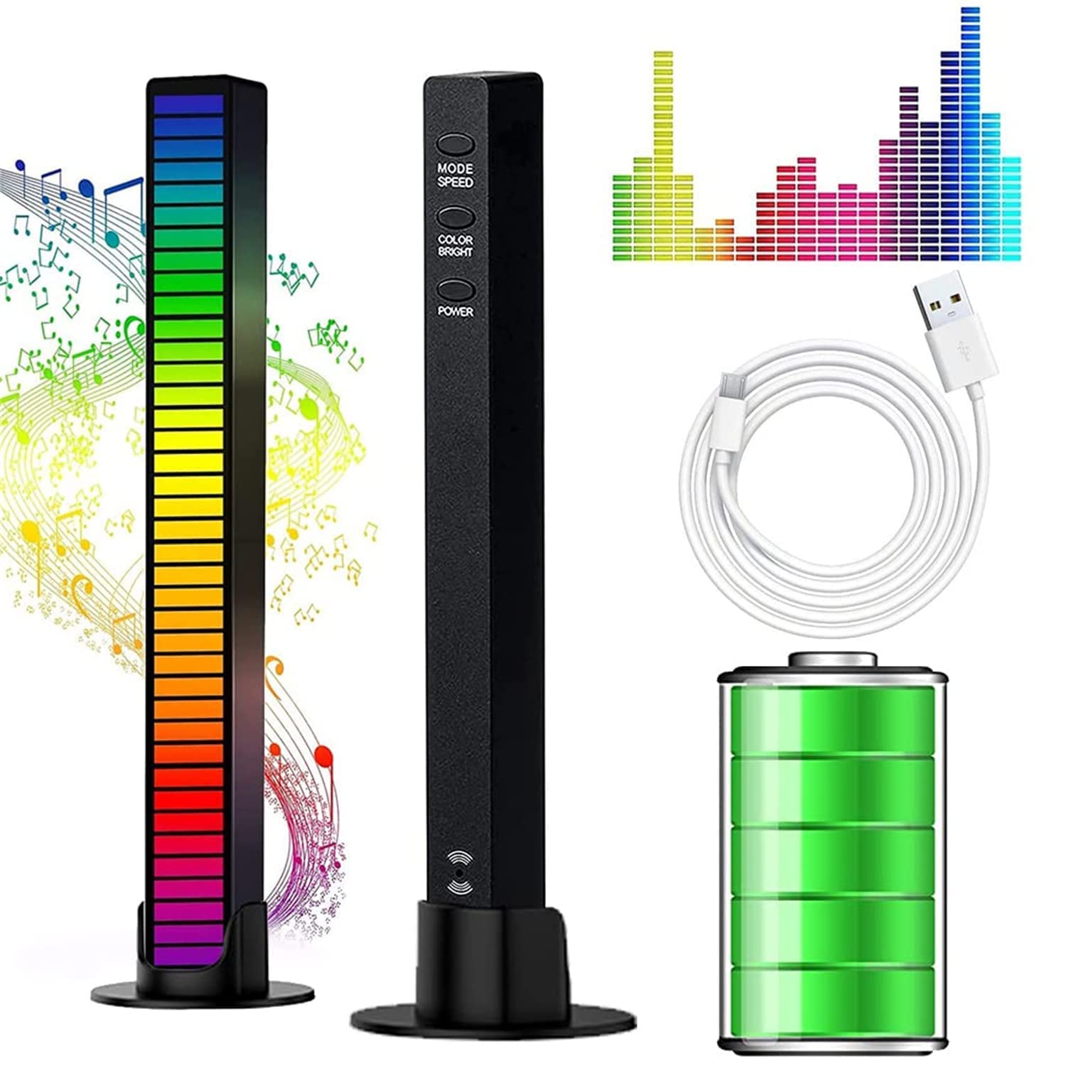 Buy BM Ecom Traders RGB Sound Control Light,Wireless Voice-Activated ...