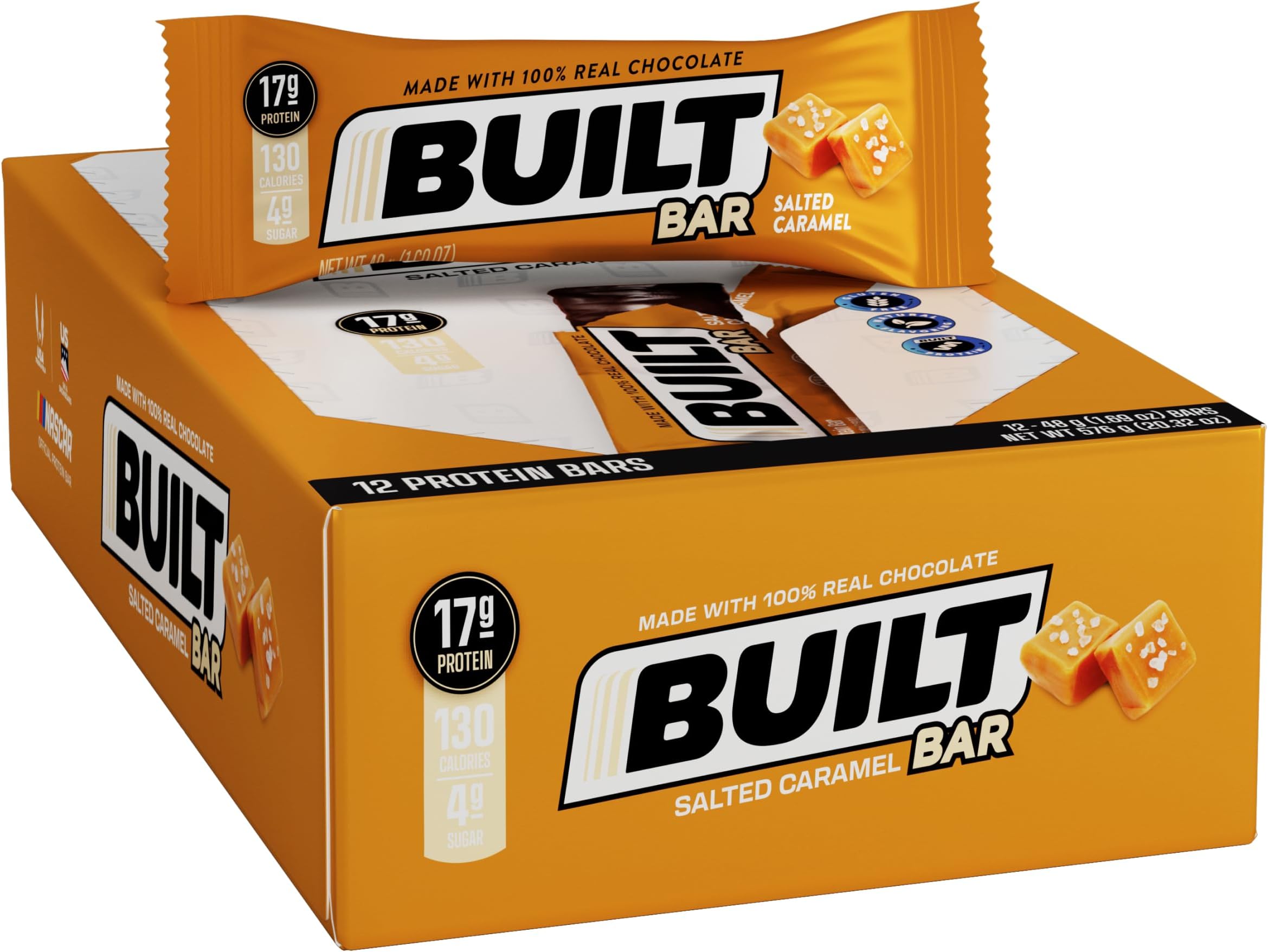 Amazon.com : BUILT Protein Bars, Variety Pack, 12 Bars, Protein Snacks ...