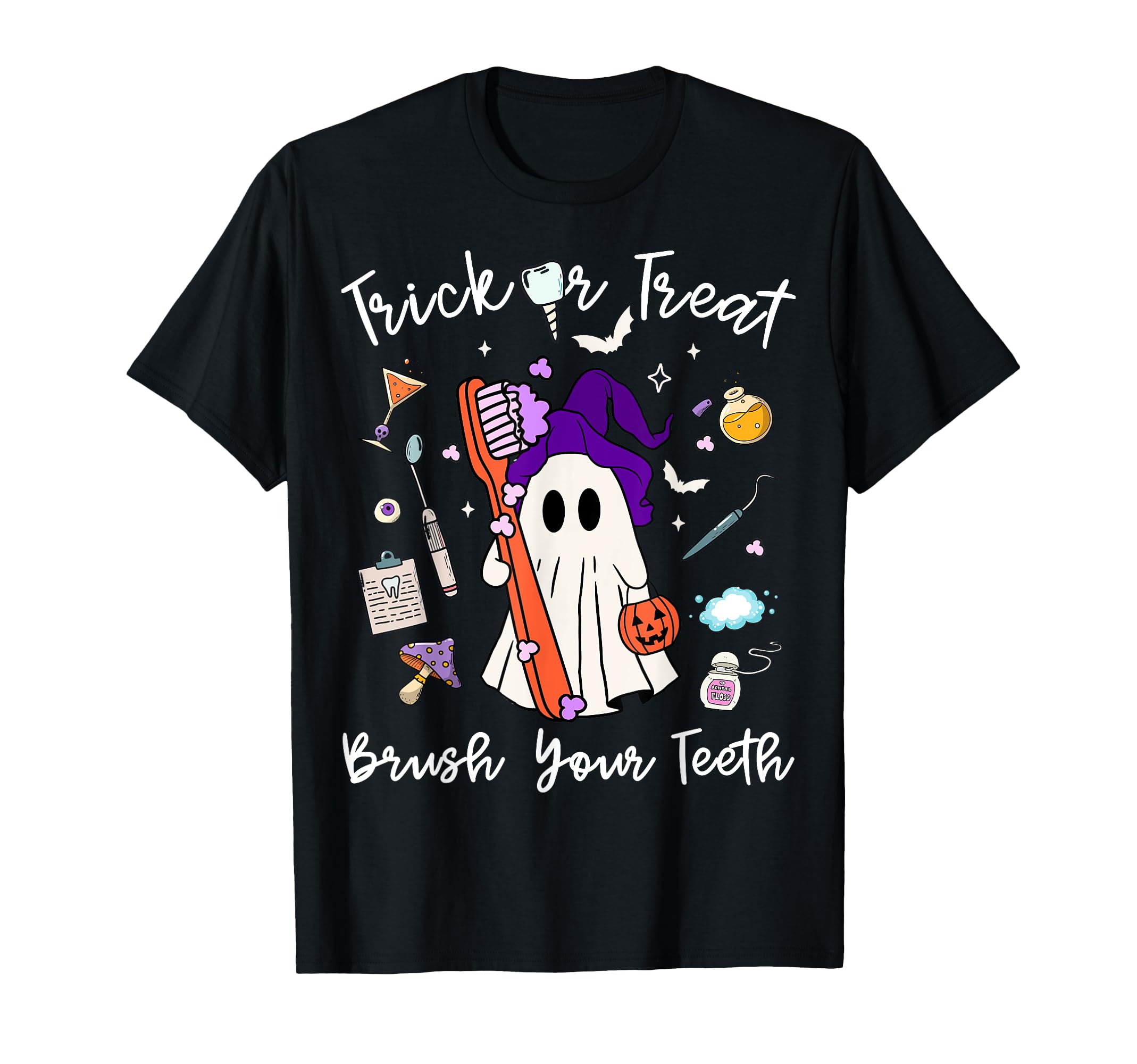 Amazon.com: Trick Or Treat Brush Your Teeth Dentist Halloween Costume T ...