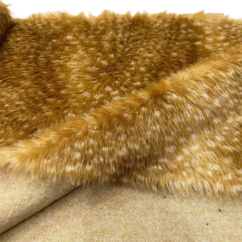 Amazon.com: Deer Skin Print Faux Fur Fabric | Soft, Fluffy Craft Fur ...