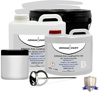 Amazon.com: ArmorPoxy Polyaspartic Floor Coating - 2-Part Industrial ...