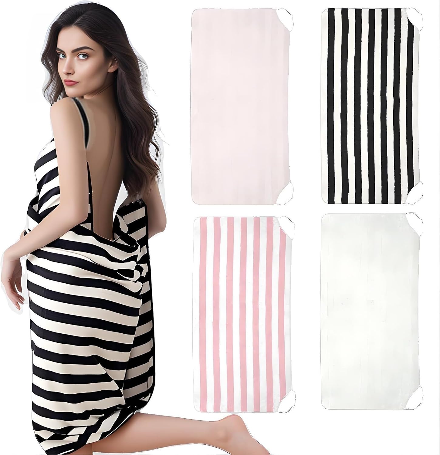 Amazon.com: Bath Towel with Straps for Women Girls WearableHalter ...