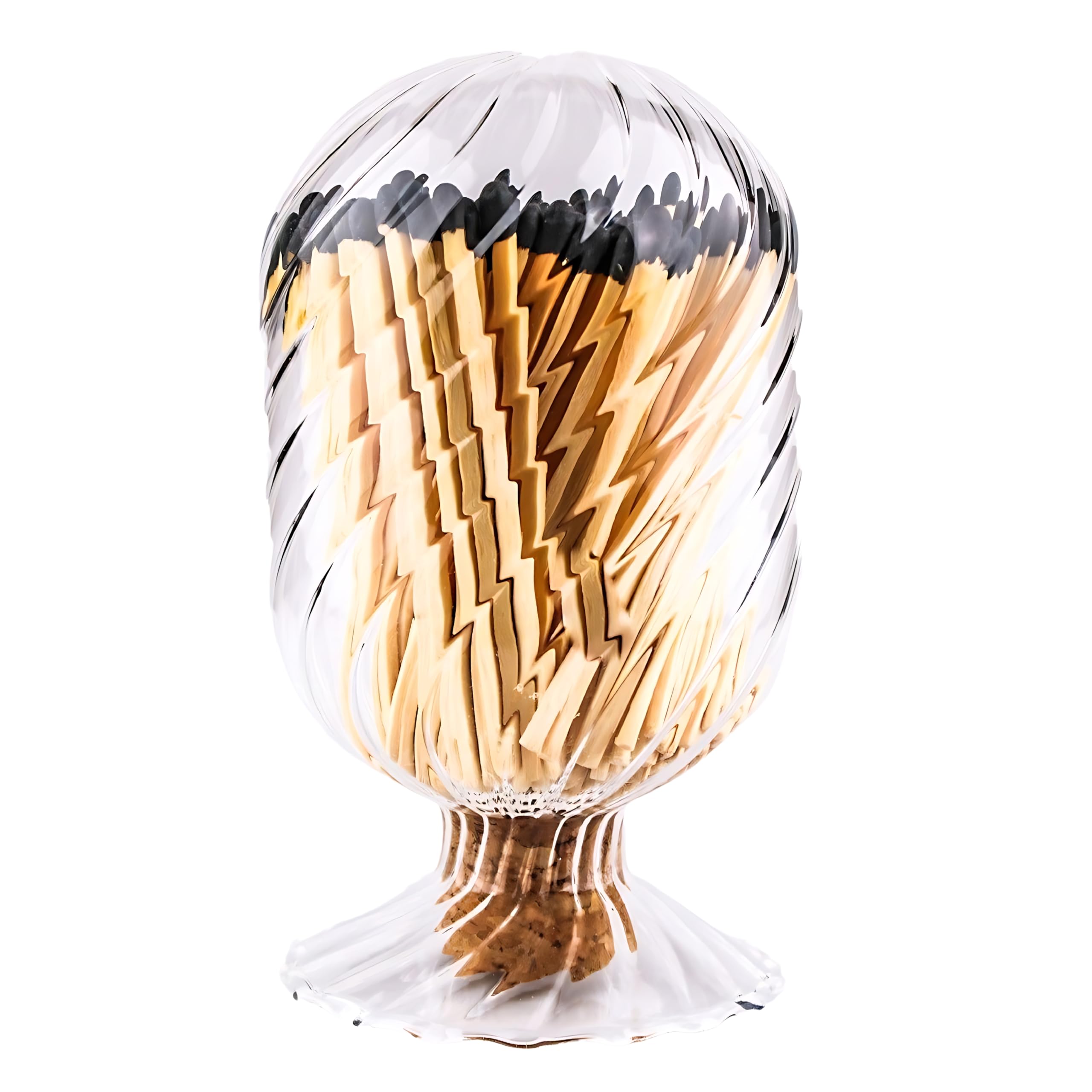 Amazon.com: Winecraft Helix Shaped Glass Matches Cloche | Includes ...