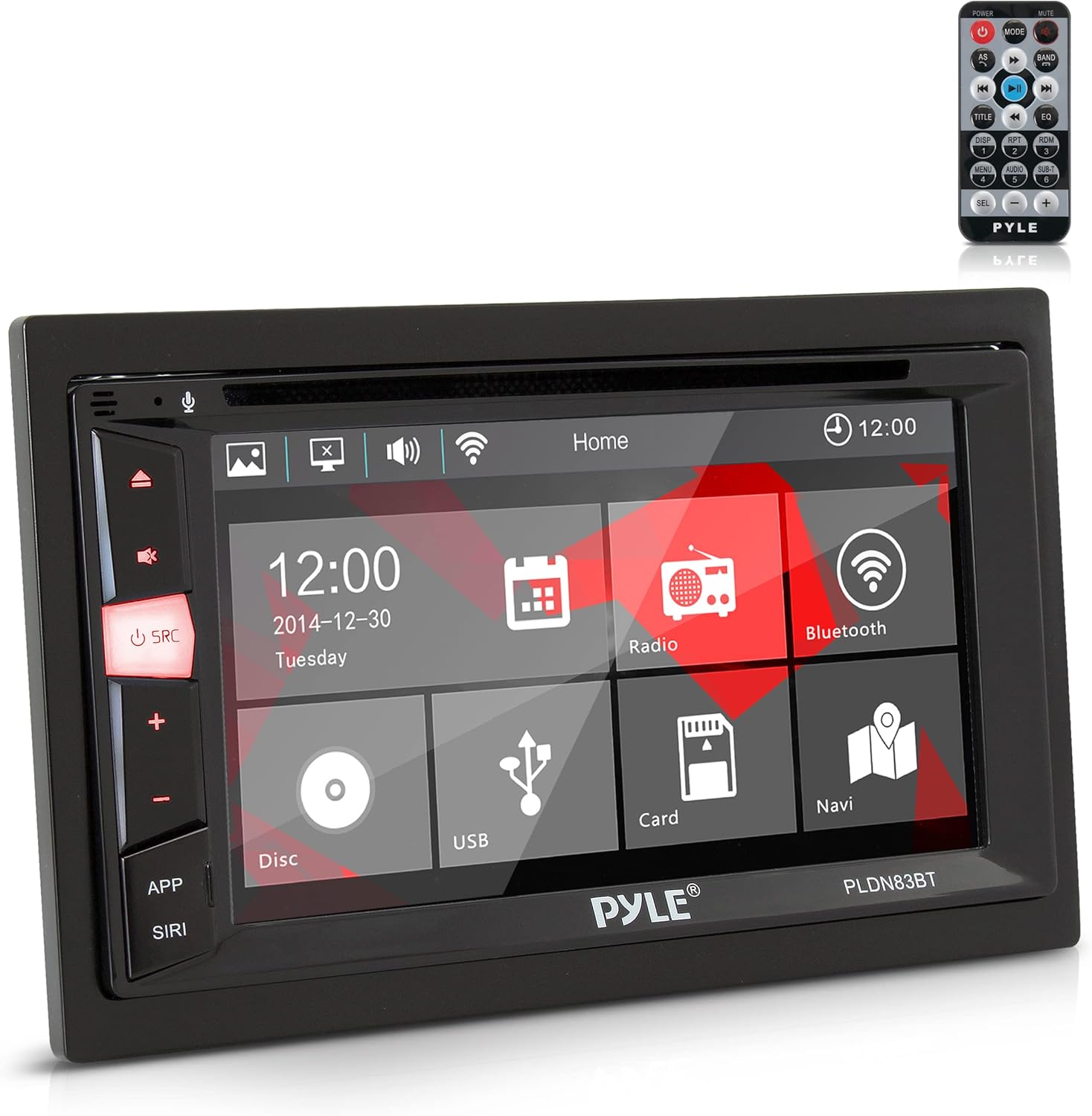 Brandclub - Pyle Double Din DVD Car Stereo Player Bluetooth in-Dash Car ...