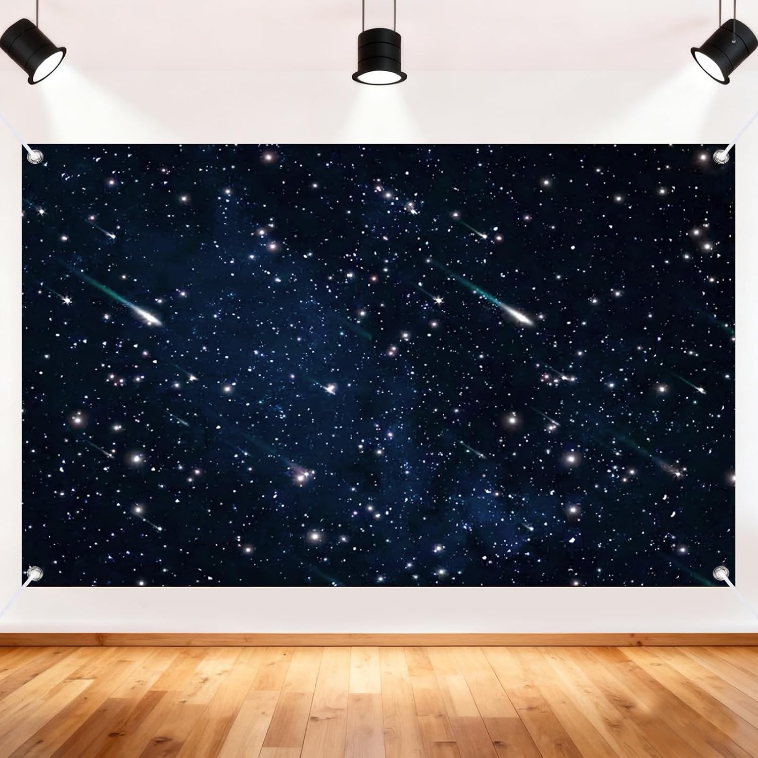 Amazon.com : Night Sky Star Backdrop Banner, Universe Space Starry ...