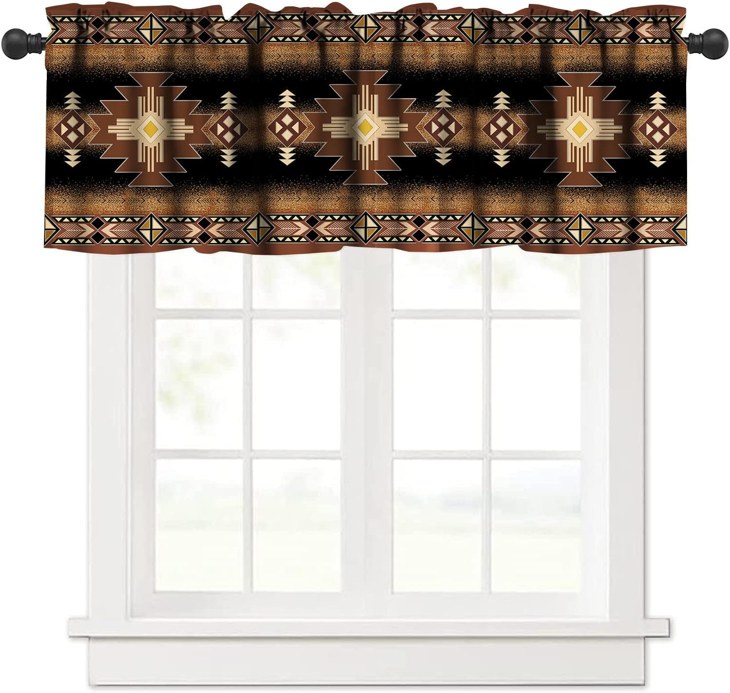 Amazon.com: Homechoid Western Southwestern Curtain Valance for Windows ...