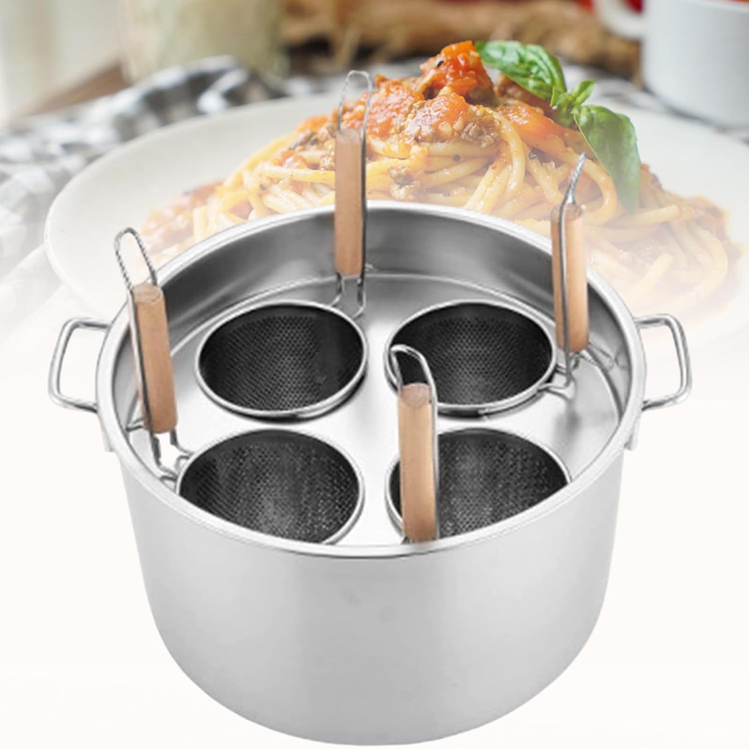 Amazon.com: Stockpots, Cooking Pot Commercial Pasta Cooker Set ...