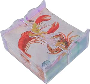 Amazon.com: Acrylic Cocktail Napkin Holder - Fits 5x5 Inch Paper ...
