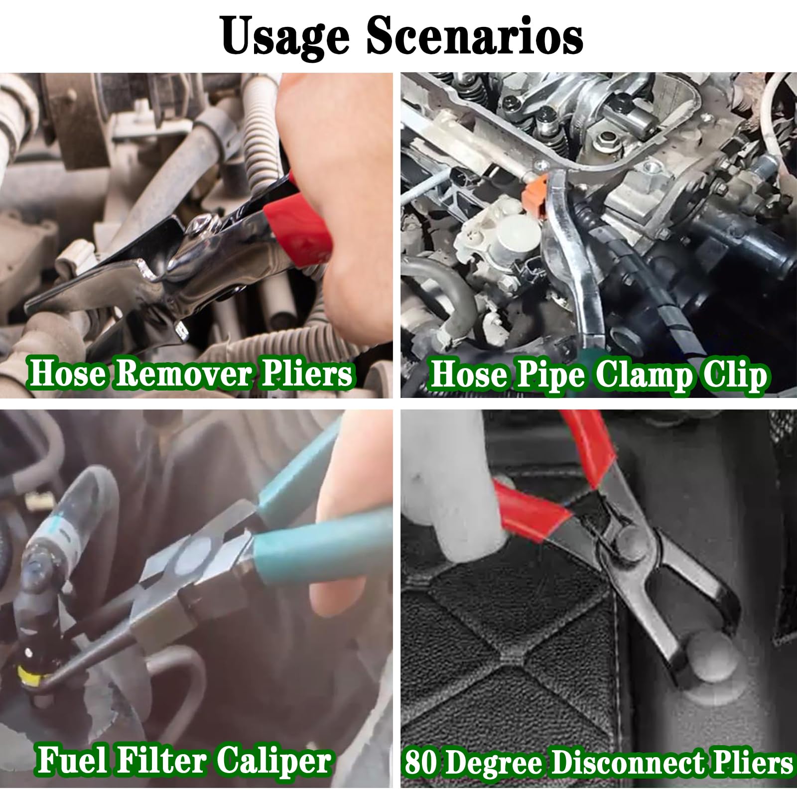 Snapklik.com : 4Pcs Fuel Line Pliers Set, 9 Inch Fuel Filter Caliper ...