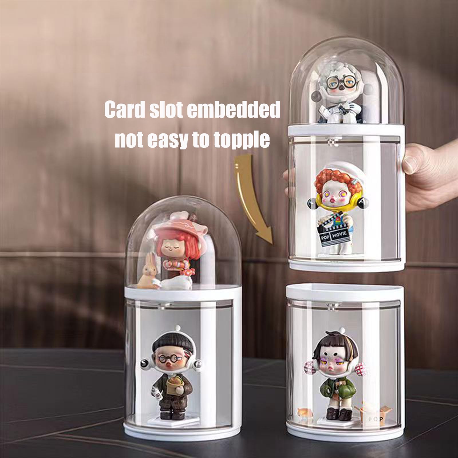Snapklik.com : Clear Figures Display Case, Wall-Mounted Display Box, Stackable Figures Blind Box ...