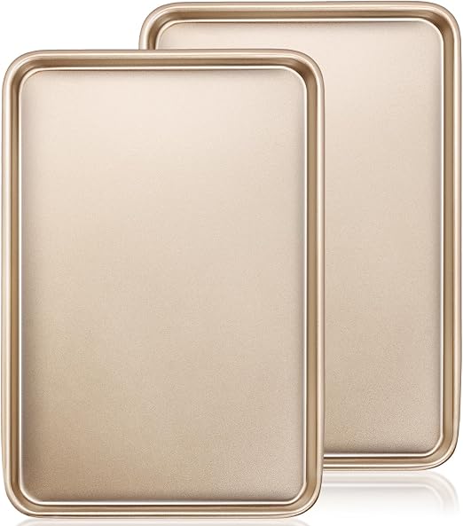 Amazon.com: Baking Sheet Pan Set of 2, Wildone Commercial Cookie Sheets ...